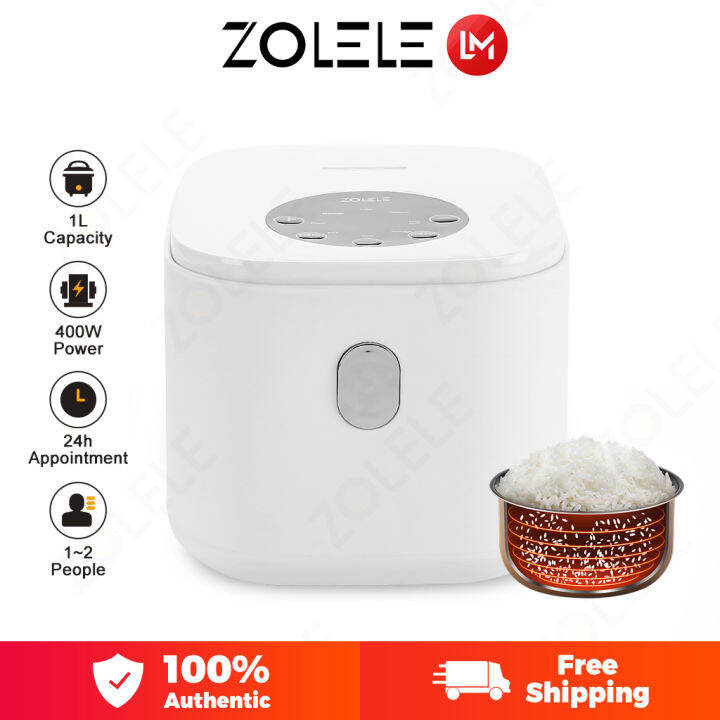 Zolele 2.5L Rice Cooker 24 Hours Reservation Multi-Function Rice Cooker 2-4 People Electric Rice ...