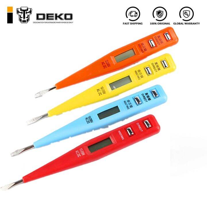 Dekopro Electric Power Multifunction Digital Voltage Test Pen | Lazada PH