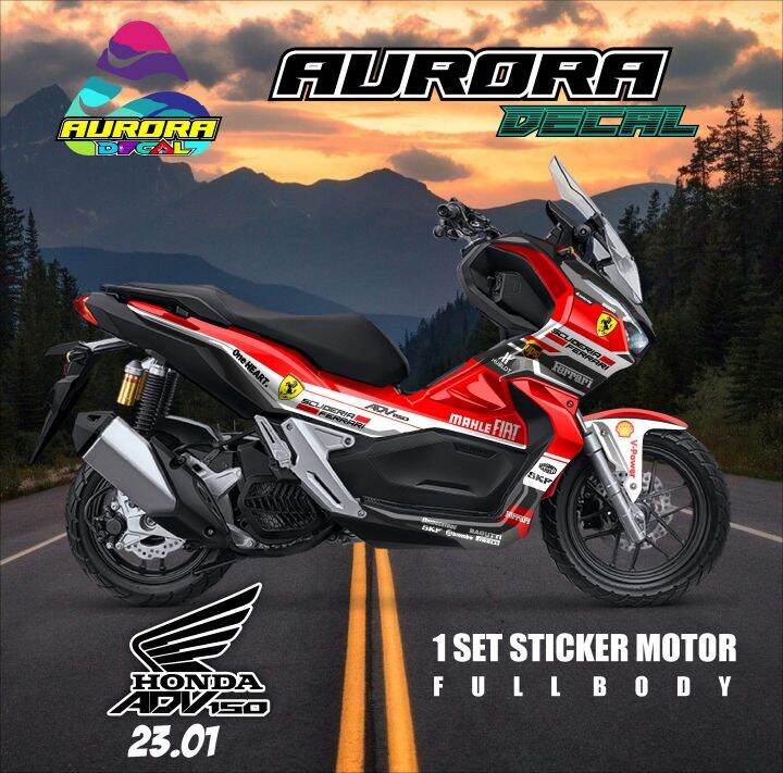 Decal Full Body Honda ADV 150 Stiker Full Body ADV 150 Stiker Motor ...