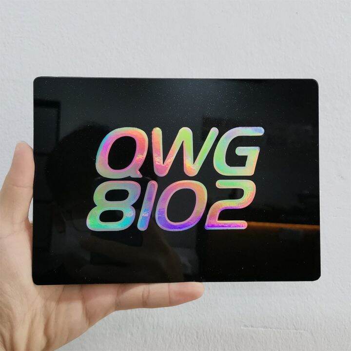 2D No Plate Motor Mirror Effect Tulisan Dalam Rainbow font | Lazada