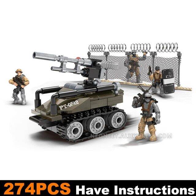 Call Of Duty Military Humvee Apc Soldiers Weapon Set Building Blocks ...