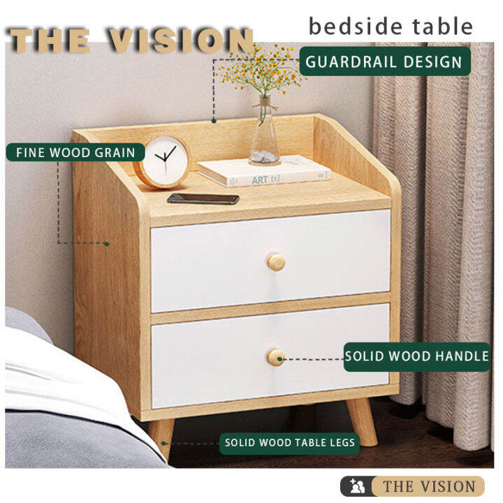 Bedside Table Modern Wooden Bed Side Night Table Bedroom Furniture ...