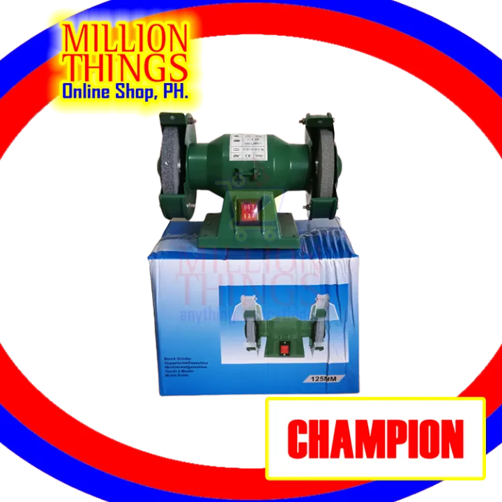 CHAMPION Bench Grinder 5 inches and 1/4 HP millionthings | Lazada PH
