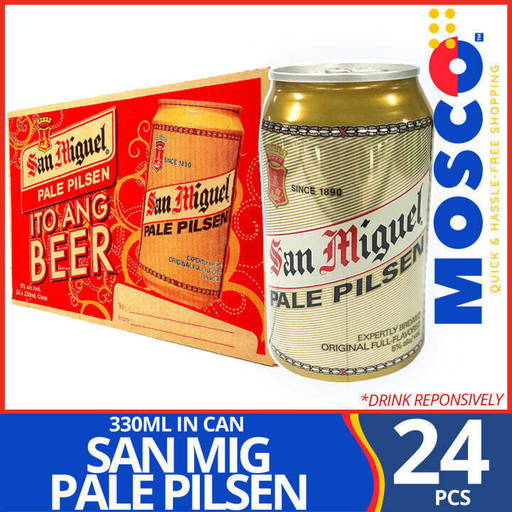 San Miguel Pale Pilsen Beer in Can 24x330ML *Drink Reponsively | Lazada PH