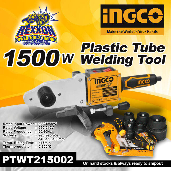 INGCO 800/1500W Plastic Tube Welding Tool PTWT215002 Rexxon Power Tools ...