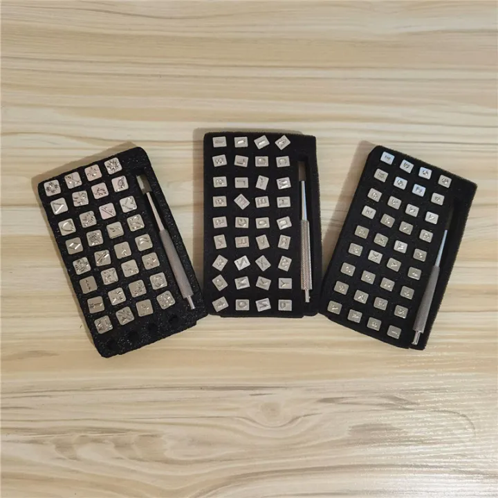 Vegetable tanned leather printing punch English letter number punch ...