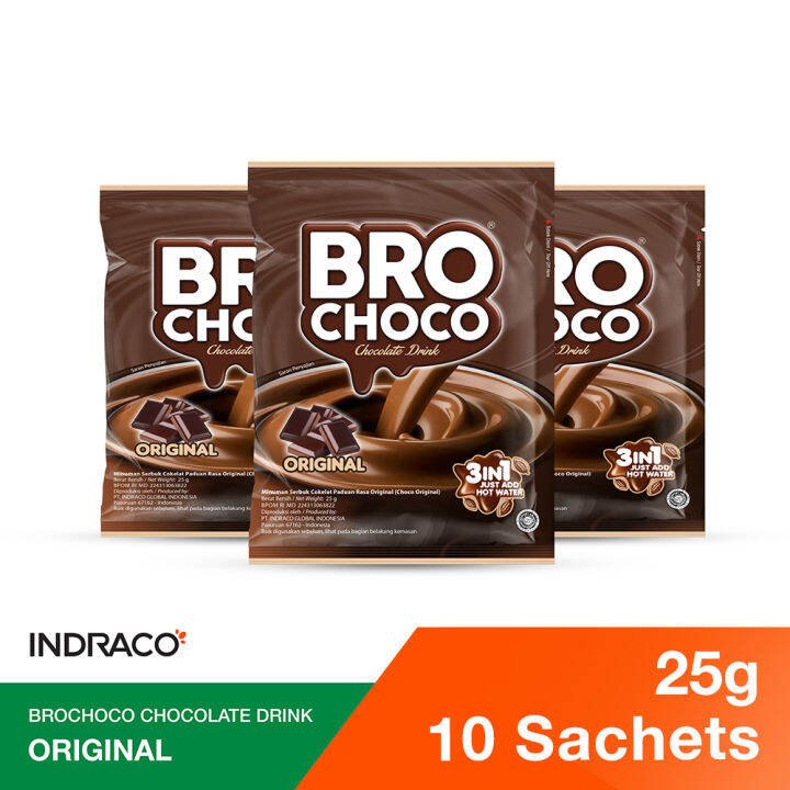 BROCHOCO Original R10 Chocolate Drink / Minuman Coklat (10 sachets x ...