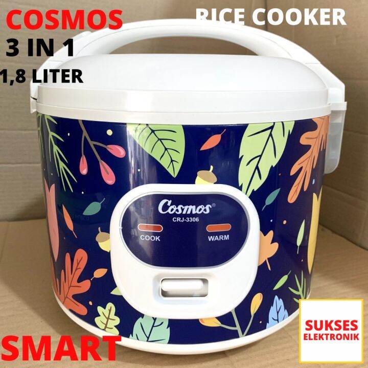 RICE COOKER COSMOS 1,8 LITER / MAGICOM KOSMOS CRJ-3306 | Lazada Indonesia