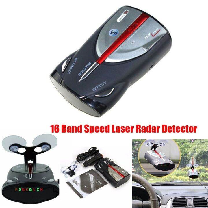 12V 16-Band Cobra XRS 9880 Laser Anti Radar Car Detector 360 Degree Led ...