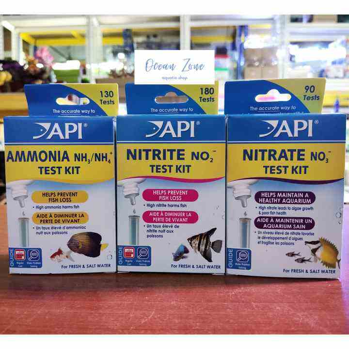 【Ocean Zone】API Ammonia / Nitrite / Nitrate Test Kit – For Freshwater ...