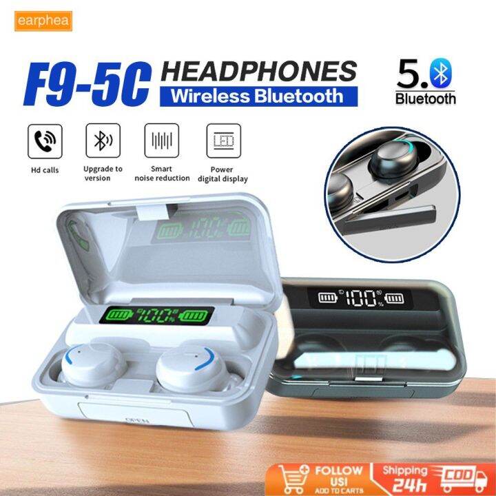 【Philippines Stock】F9 TWS Wireless Earphones Bluetooth 5.0 In-Ear ...