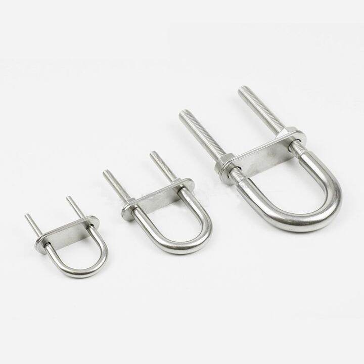 HQ UB02 Stainless Steel 304 U-Bolts with Nuts Pipe Nut Bolt Clamp with ...