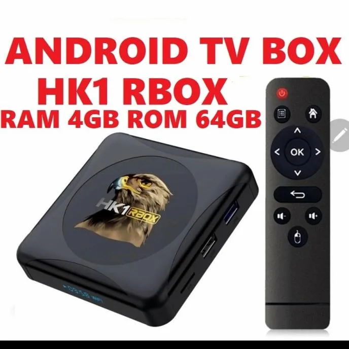 HK1 RBOX Smart Android Tv Box 4/64 4GB/64GB TvBox 4GB 4K Bluetooth OTT | Lazada Indonesia