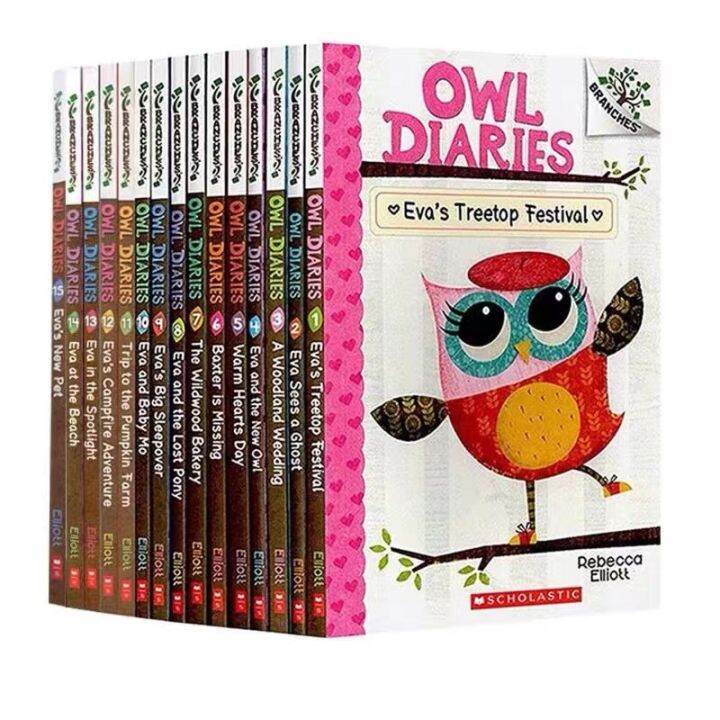 [The Newest Version]Owl Diaries 15 books set by Scholastic Branches ...