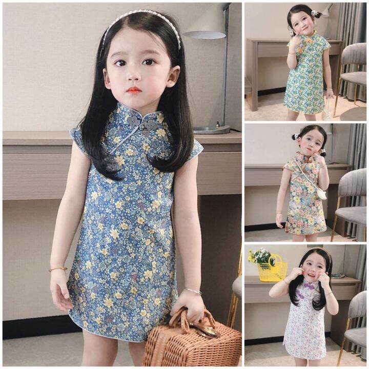 Baju Cheongsam Anak Perempuan Impor Qipao Dress Chinese Imlek YUMI ...