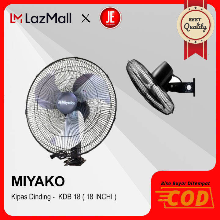 Kipas Angin / Wall Fan - MIYAKO KDB18 / KDB 18 Silver 18 inch Garansi Resmi | Lazada Indonesia