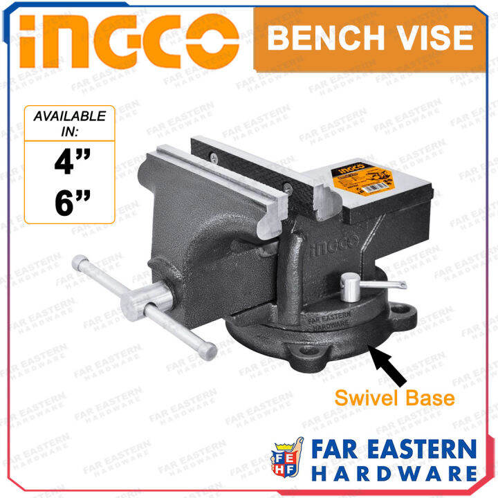 INGCO Bench Vise w/ Swivel Base 4" | 6" INHT | Lazada PH
