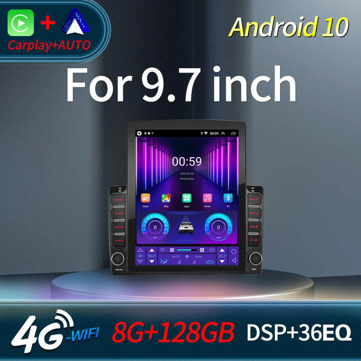 2 din Android CarplayAuto Radio 9.7' Vertical Screen GPS car video ...