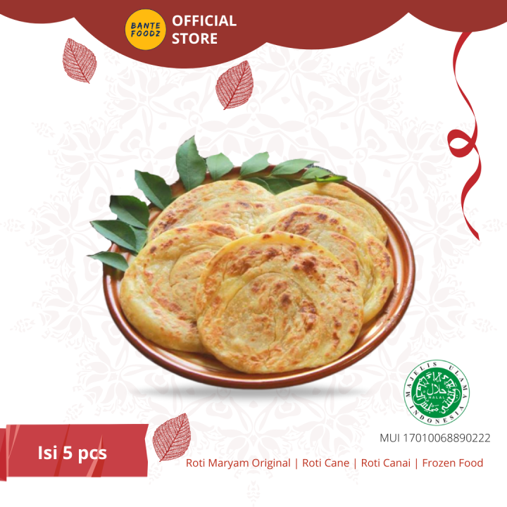 Roti Maryam Original / Roti Canai Original Pastry isi 5 pcs Free Sweet ...