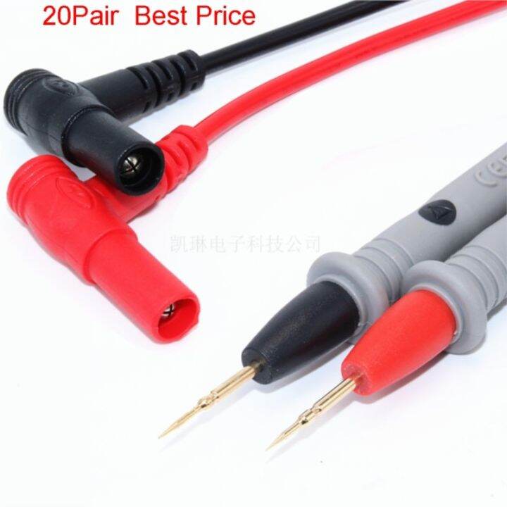 20Pair 1000V 20A Multimeter Test Lead for Fluke Meter Electrical ...