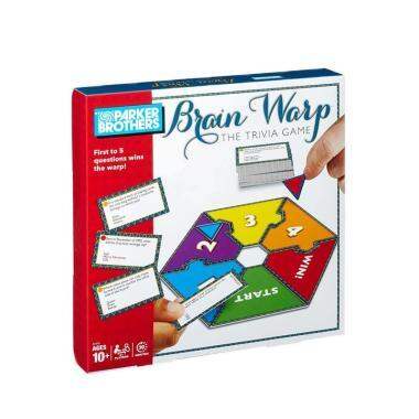 HASBRO GAMING BRAIN WARP THE TRIVIA GAME PARKER BROTHERS ORIGINAL ...