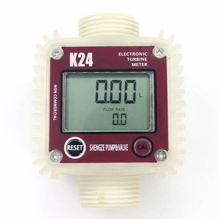 K24 Electronic Turbine Flow Meter Sensor For Diesel,Adblue,Chemicals ...