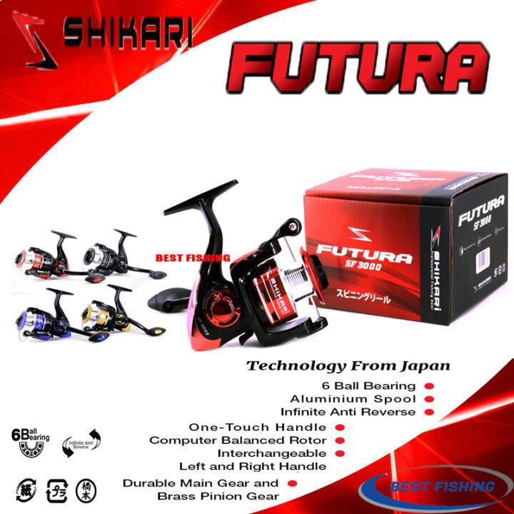 REEL SHIKARI FUTURA 6 BEARING UKURAN 1000 2000 3000 4000 6000 - REEL ...