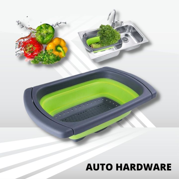 Rak Bak Cuci Sayur Foldable Collapsible Drainer / Baskom Keranjang Cuci ...