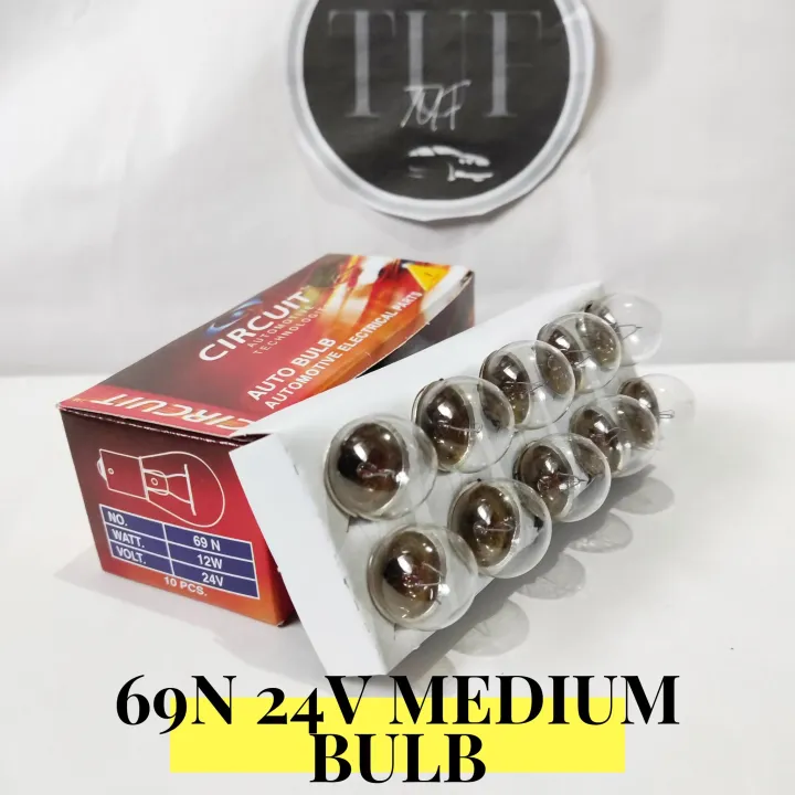 CIRCUIT 69N 24V SINGLE CONTACT BULB MEDIUM BOX OF 10 PCS | Lazada PH