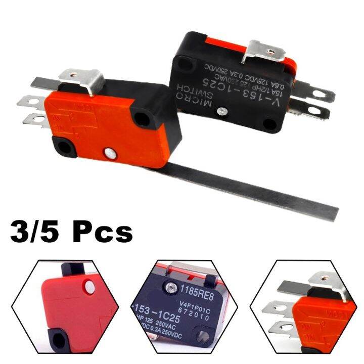 Limit Switch Long Straight Hinge Lever Type Micro Switch V-153-1C25 ...