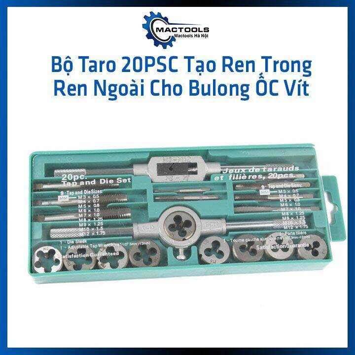 Bộ taro 20psc tạo ren trong ren ngoài cho bulong ốc vít | Lazada.vn