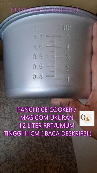 PANCI RICE COOKER / MAGICOM UKURAN 1,2 LITER RRT/UMUM TINGGI 11 CM ...