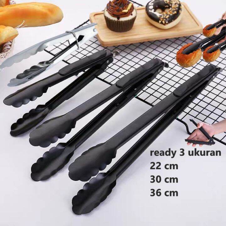 ( BISA COD ) Jepitan Makanan tebal panjang murah 22 - 36 CM / Capitan ...