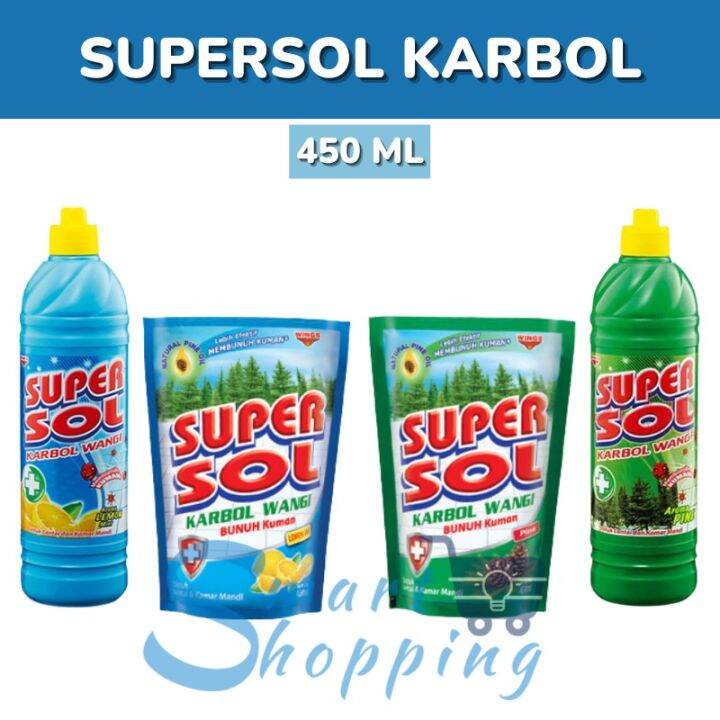 SUPERSOL KARBOL 450 ML / PEWANGI RUANGAN | Lazada Indonesia