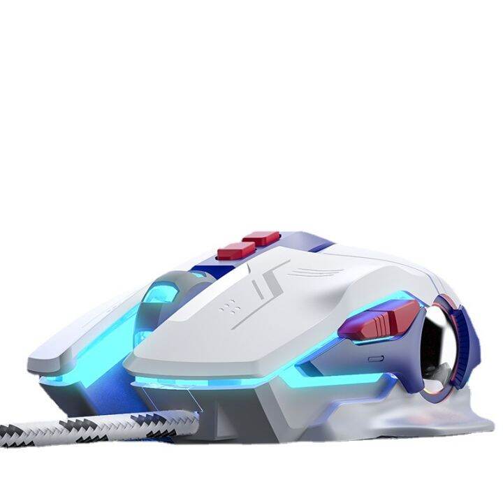 Backlight Blue White Inphic Pw2 Pro Wired Gaming Mouse Wired Mouse Mecha Style Macro Definition