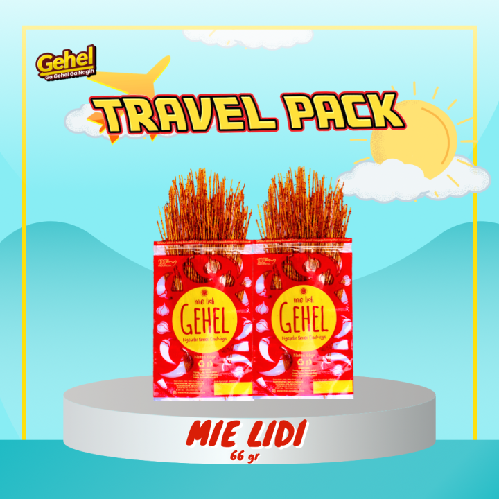 Gehel Travel Pack Mie Lidi 66gr - Makanan Ringan | Lazada Indonesia