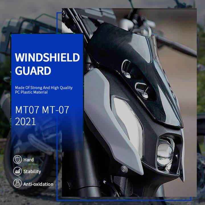 New Motorcycle Windshield Screen Visor Windscreen Double Bule Wind ...