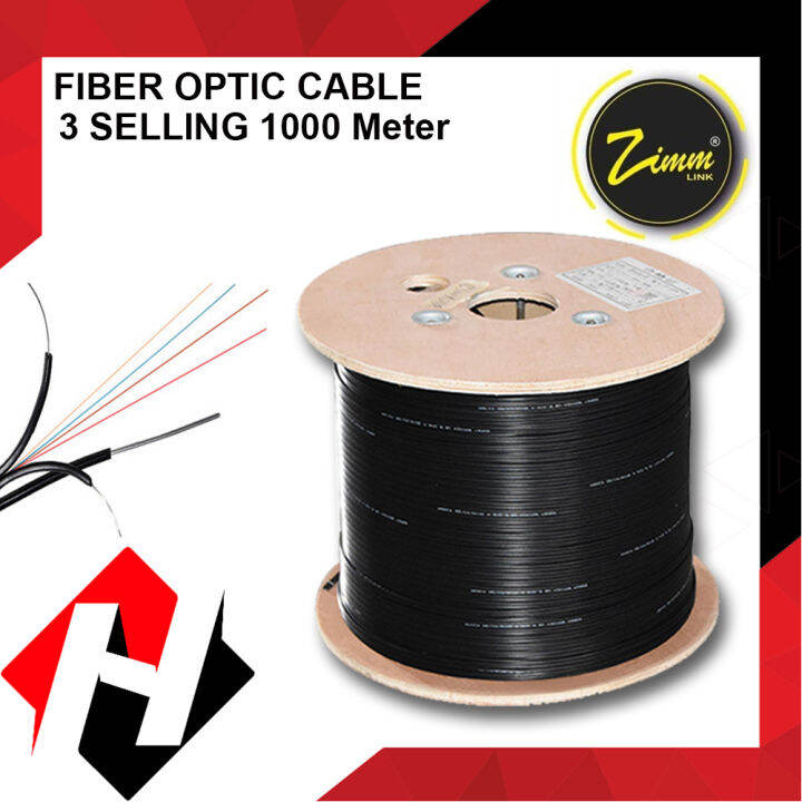 Kabel Fiber Optic 1000M 1 Core 3 Seling Kabel Dropcore 1 Core 1000M ...