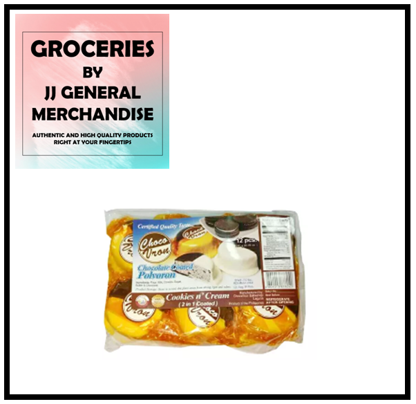 Choco Vron Chocolate Coated Polvoron Cookies N' Cream (2 in 1 Coated ...