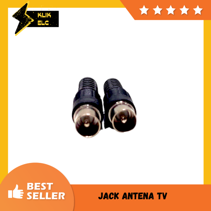 JEK JACK JAK ANTENA TV PLASTIK HITAM MALE / JEK ANTENA TV PVC COWO ...