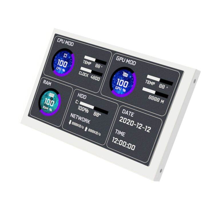 Computer Monitoring Sub-Screen 5-Inch IPS TYPEC Sub-Screen Chassis Free ...