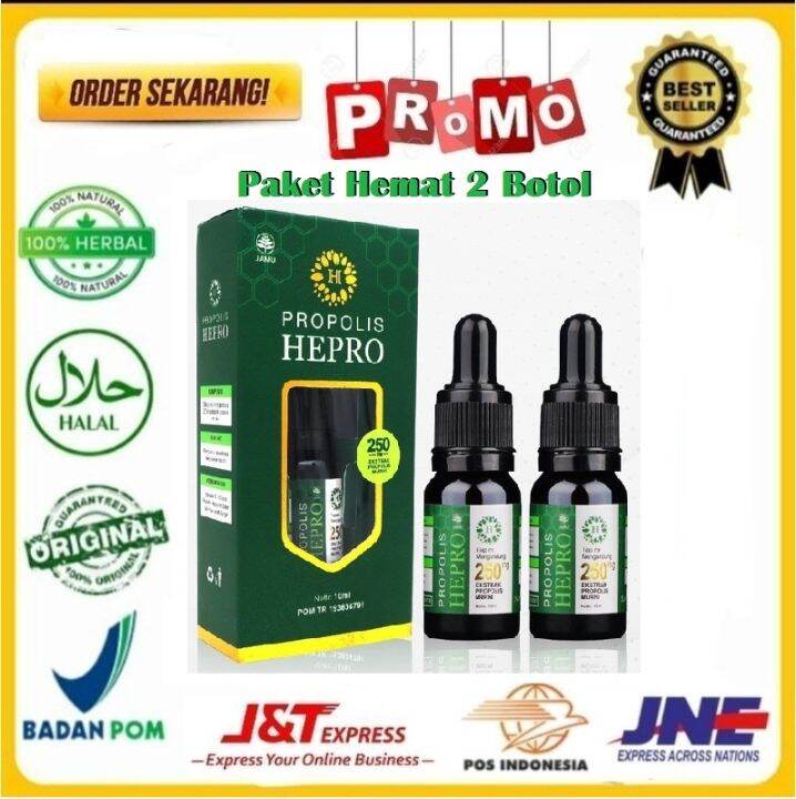 PAKET MURAH 2 BOTOL PROPOLIS HEPRO ORIGINAL TRIGONA ASLI INDONESIA ...