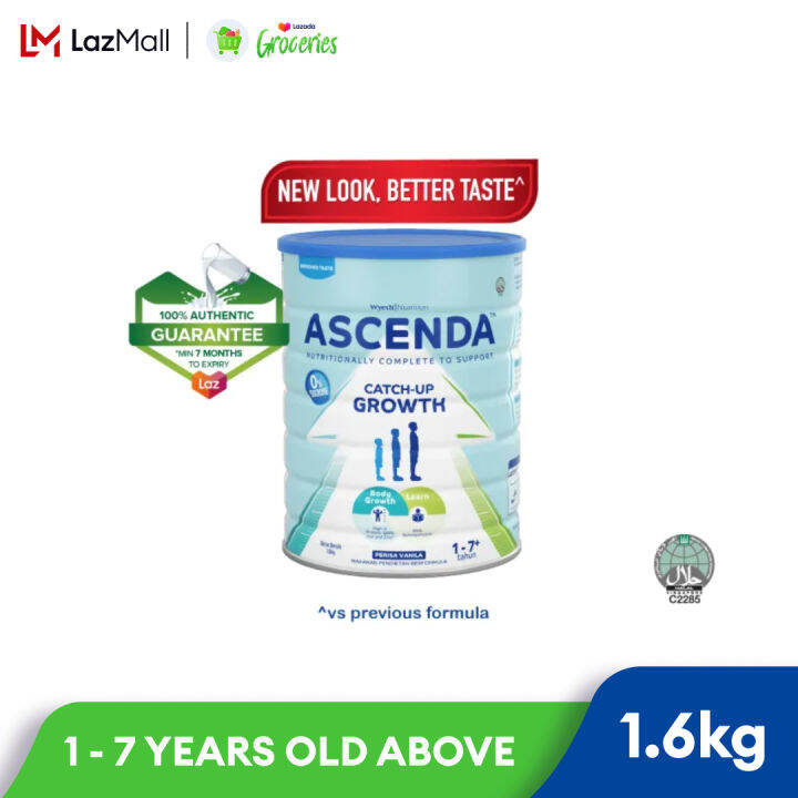 Ascenda 1.6kg Catch-Up Growth Formula Milk (New Look, Better Taste^) | Lazada
