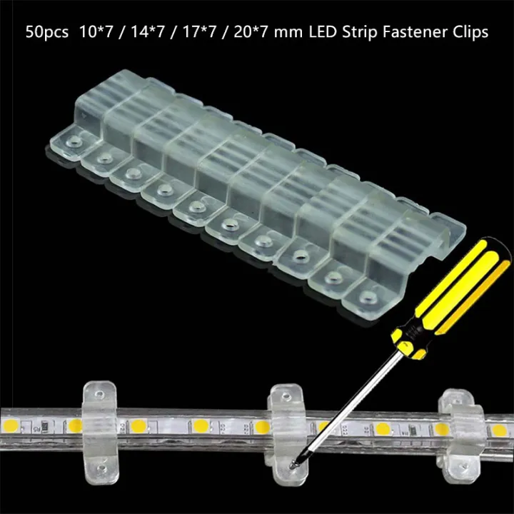 Bali[Ready Stock] LED Strip Light Fastener Clips Flexible Mounting ...