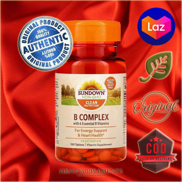 Sundown Naturals, B-Complex, 100 Tablets | Lazada PH