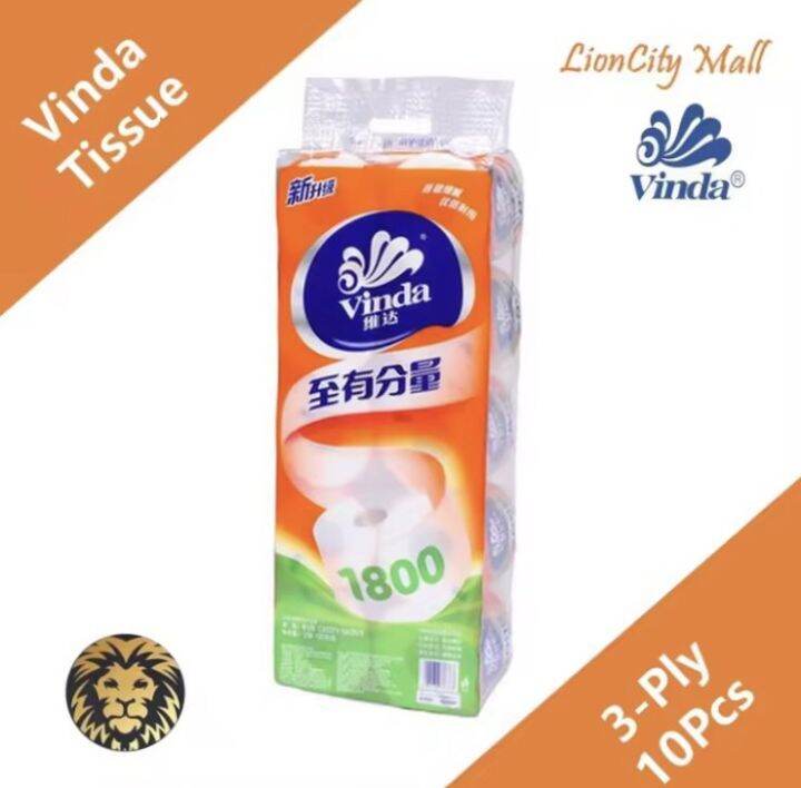 VINDA Bloom Energy- Vinda (10rolls)Extra Soft Bathroom Tissue Rolls ...