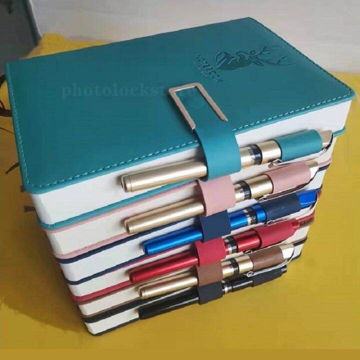 416 Pages paper A5 Leather notebook notepad Thick college Notebook ...