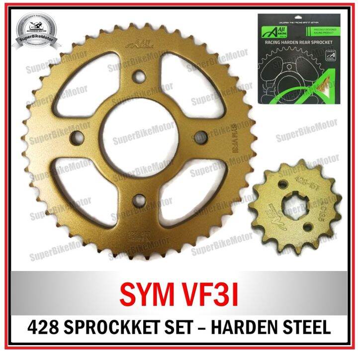 SYM VF3i - AJI RACING Harden Steel 428 Sprocket Kit Set | Lazada