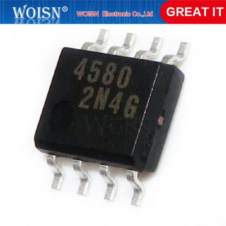 10pcs/lot NJM4580M JRC4580 4580D 4580 SOP-8 Dual Operational Amplifier In Stock | Lazada.co.th