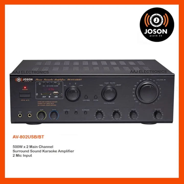 ORIGINAL JOSON AV802 USB/BT Karaoke Amplifier 500Wx2 - tested before ...